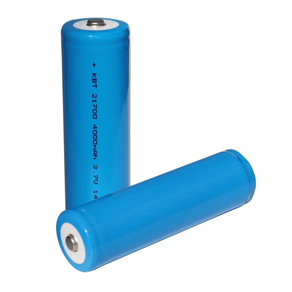 KBT Protected 21700 Rechargeable Battery, 3.7V 4000mAh, Button Top, wi – KBT-BATTERY